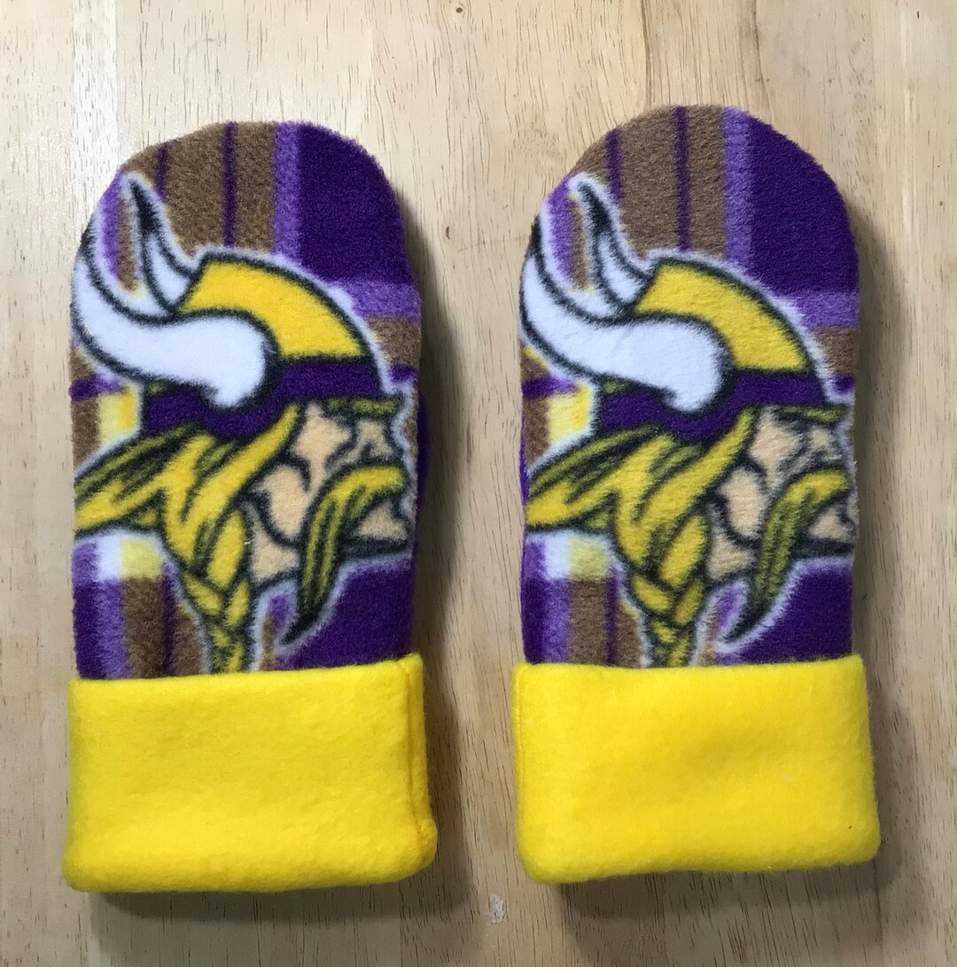 Kids Minnesota Vikings Fleece Mittens - Etsy