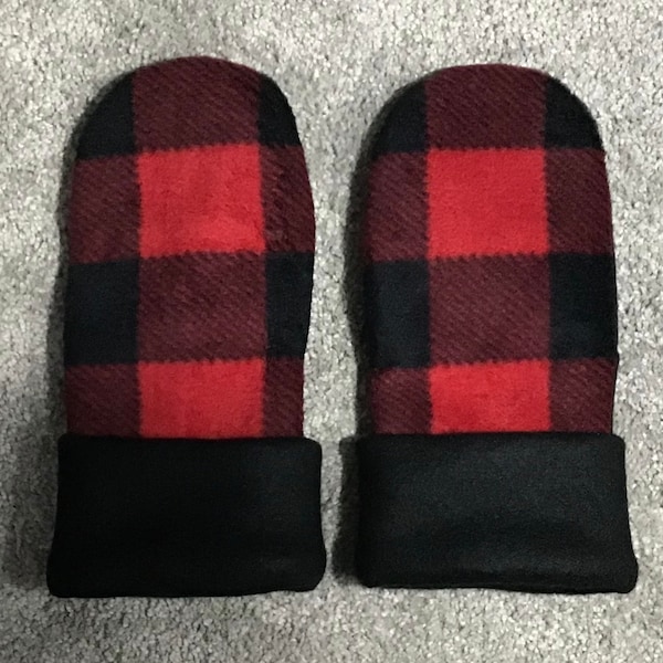 Red Mittens - Etsy