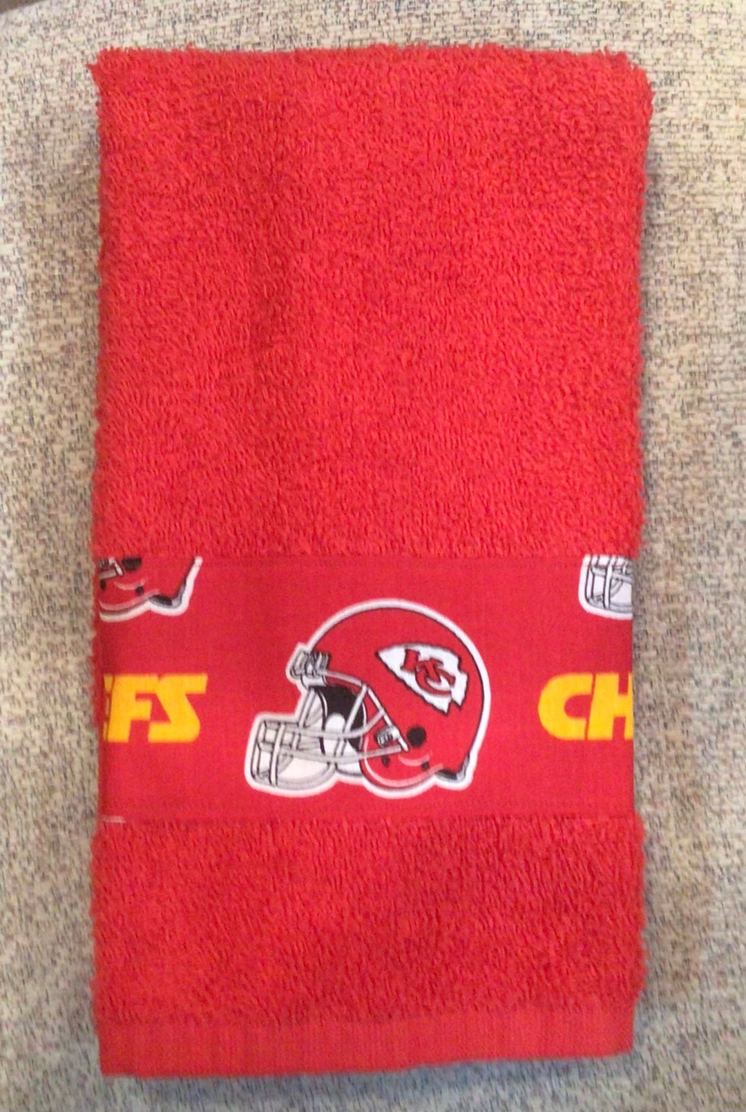 Kansas City Chiefs Hand Towel - Etsy