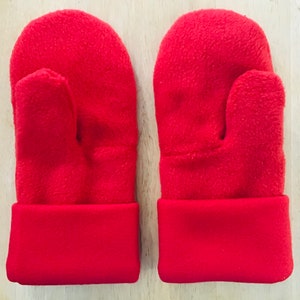 Wisconsin Badgers Women’s Fleece Mittens - Etsy
