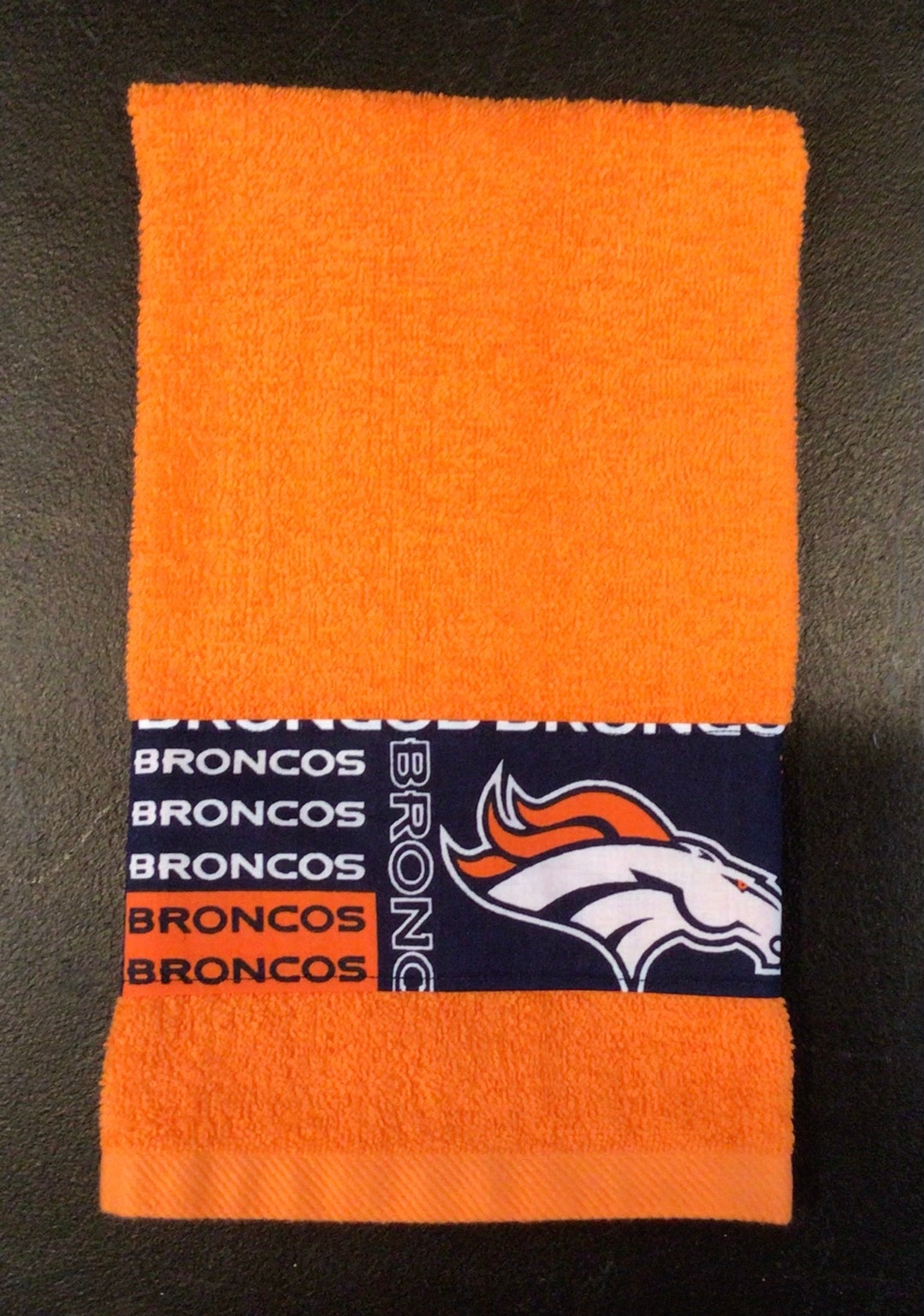 Denver Broncos Hand Towel - Etsy