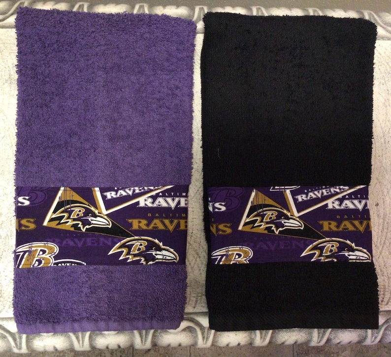 Baltimore Ravens Hand Towels - Etsy