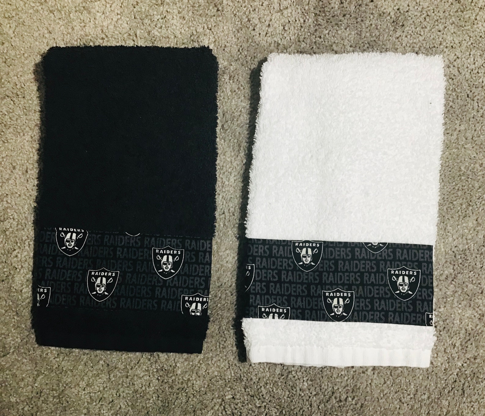 Las Vegas Raiders Towels - Etsy