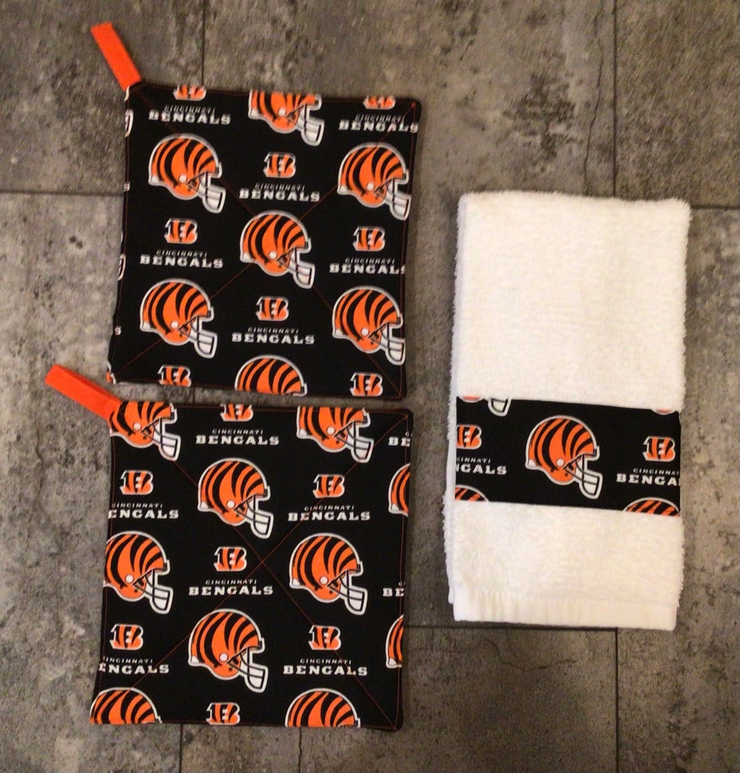 Cincinnati Bengals Potholders and Towel Set - Etsy