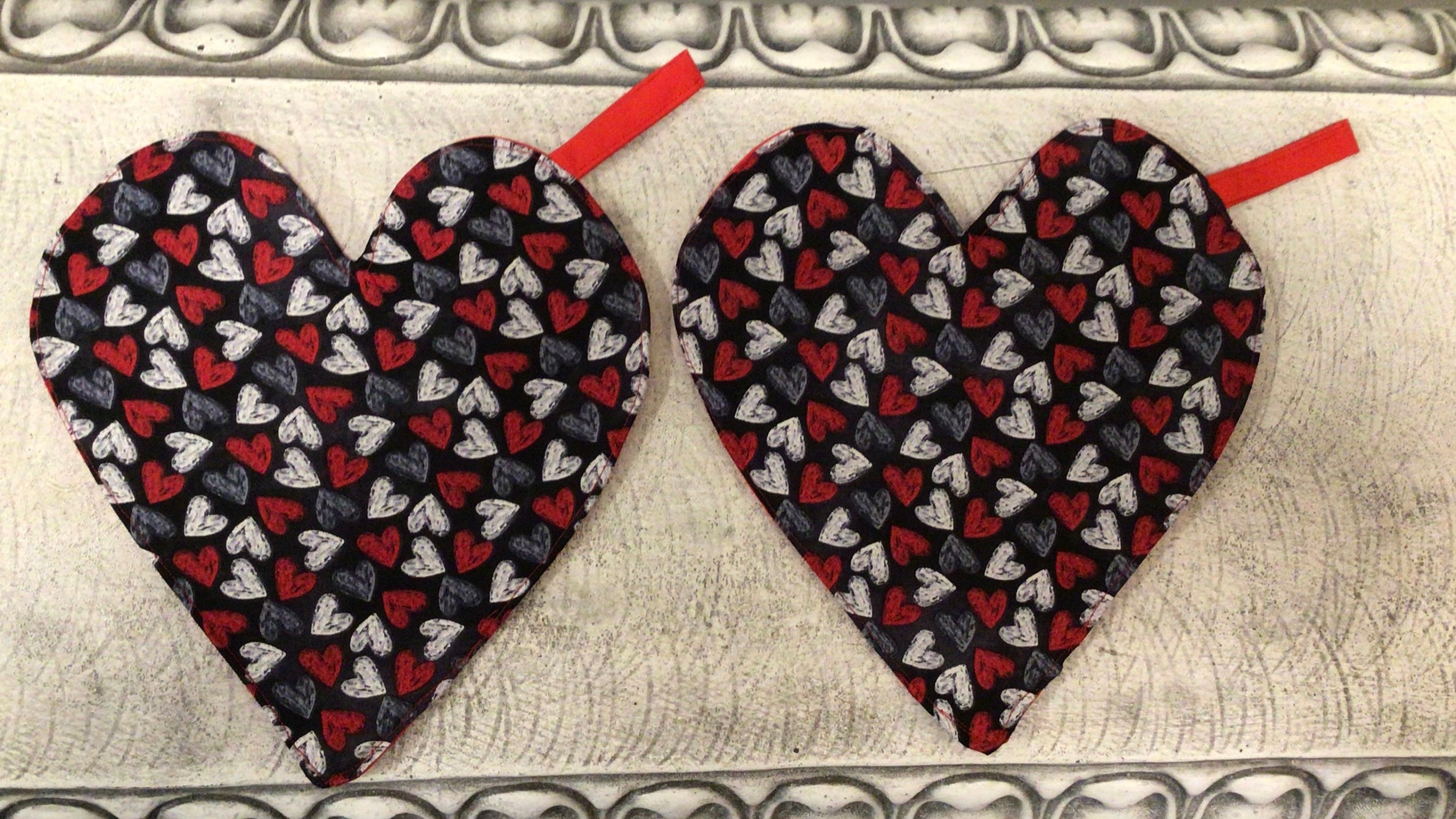 Valentine Heart Shaped Pot Holders - Etsy