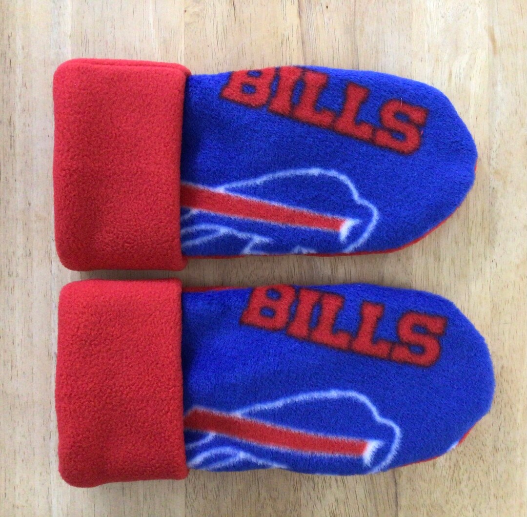 Buffalo Bills Adult Fleece Mittens - Etsy