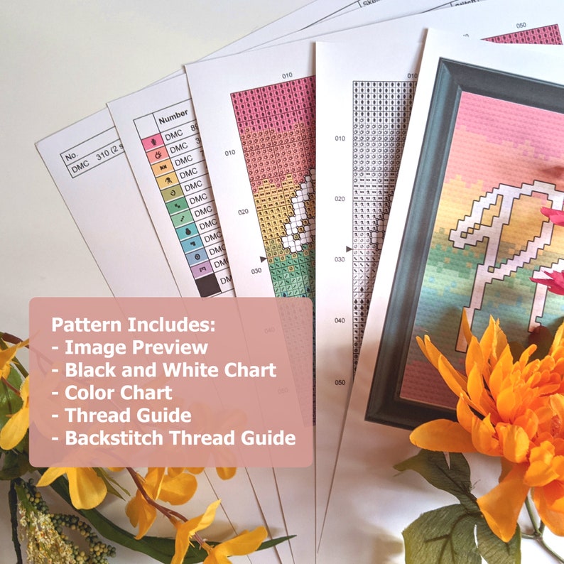 Cross Stitch Pattern Pride Trans Flag Intermediate Modern - Etsy