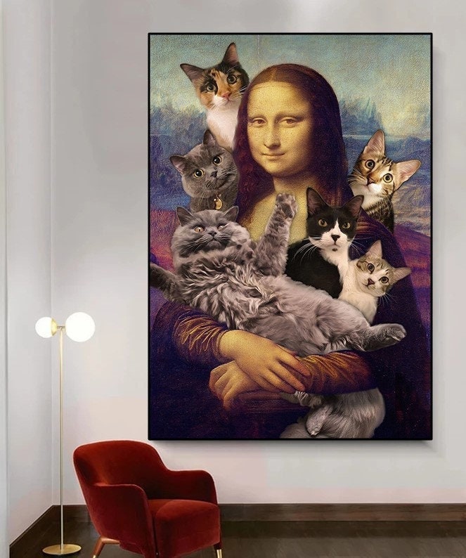 Mona Lisa Parody Cat