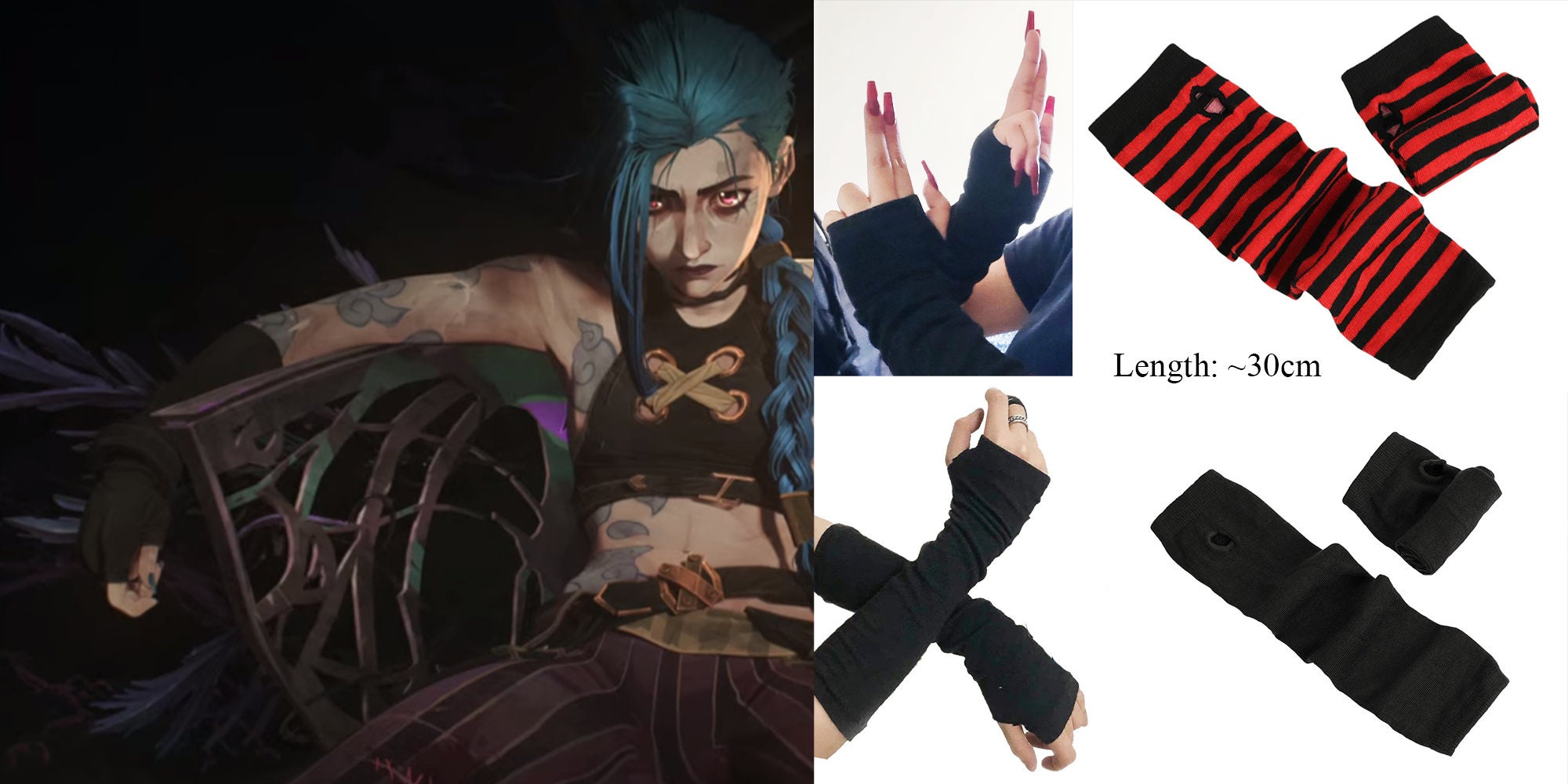 Arcane Jinx & Powder Cosplay Accesorios / Peluca Collar de - Etsy México