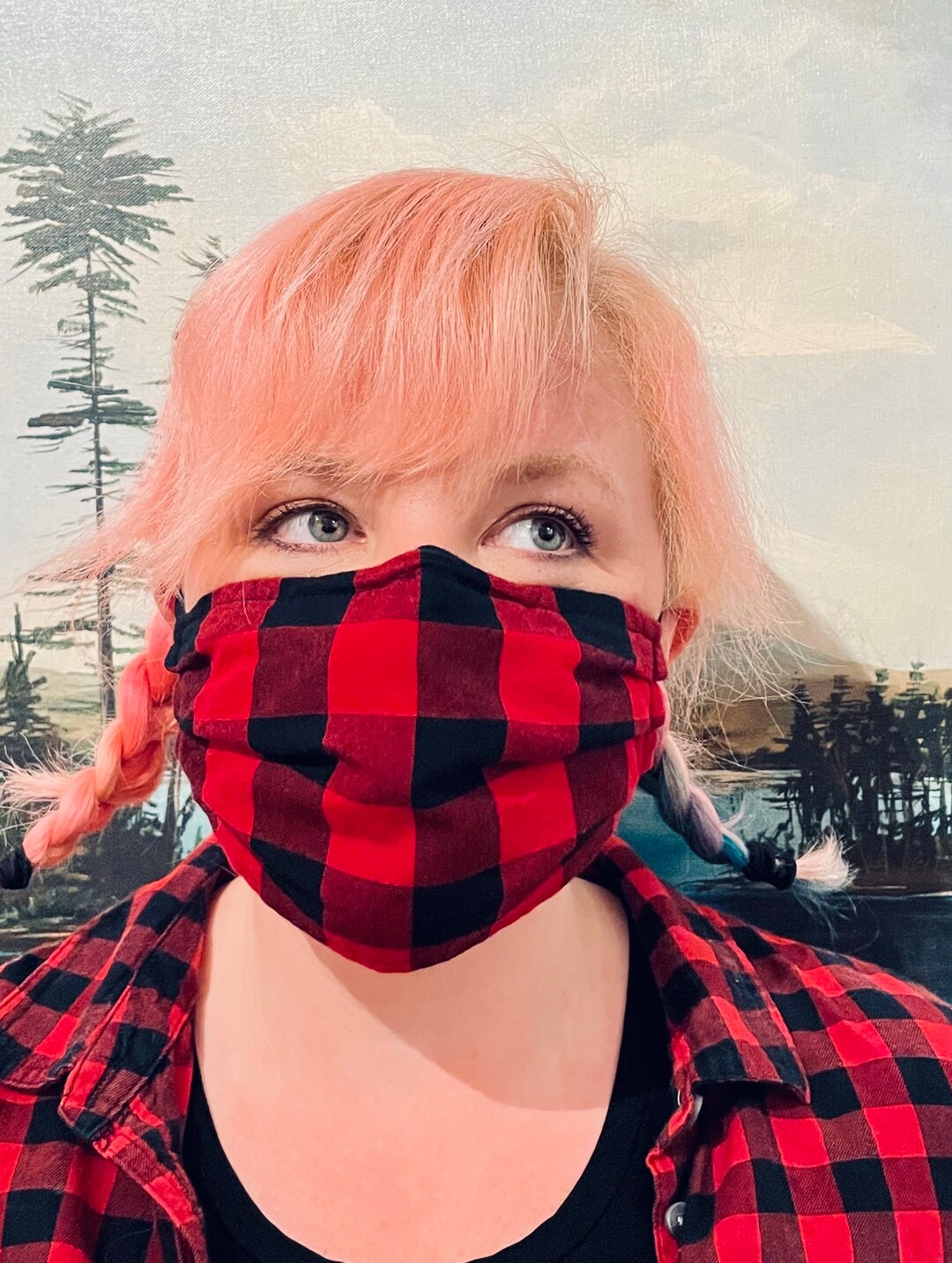 Dope Face Mask - Lumberjack Plaid Slam - Etsy UK