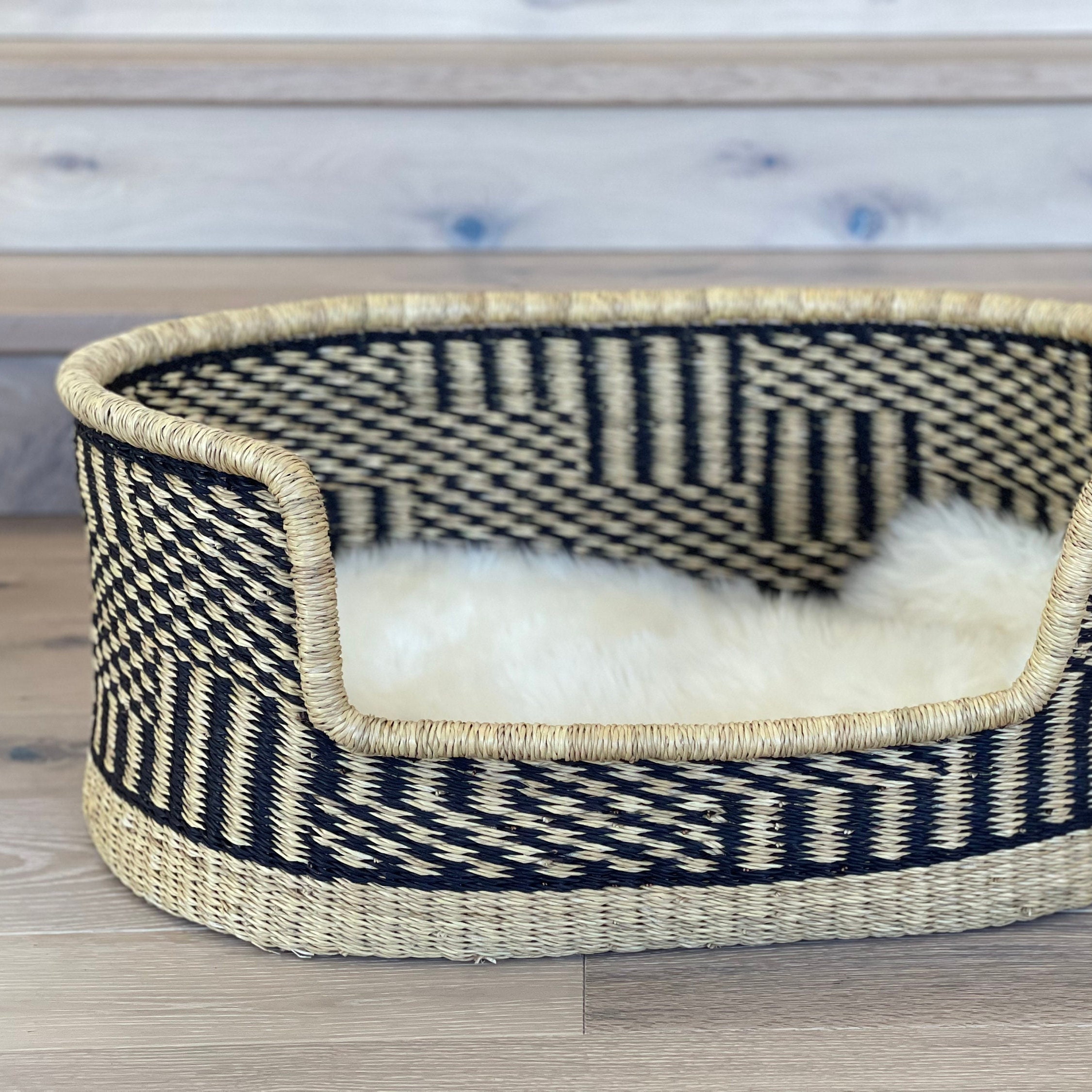 Natural Dog Bed Basket Pet Furniture Dog Furniture - Etsy