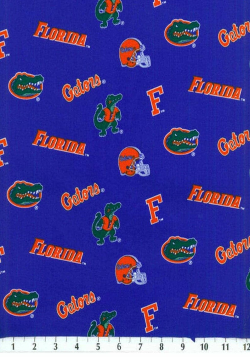 University of Florida Gators Fat Quarter, Cotton Fabric Fat Quarter ...