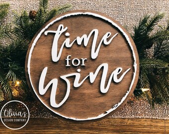 Time for Wine | Etsy