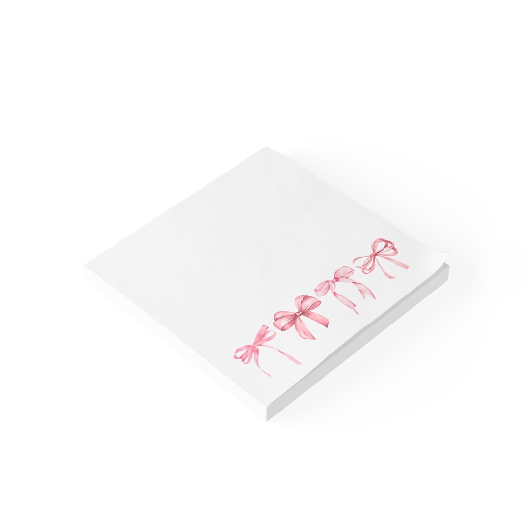 Pink Bows Coquette Post-it® Note Pads - Etsy