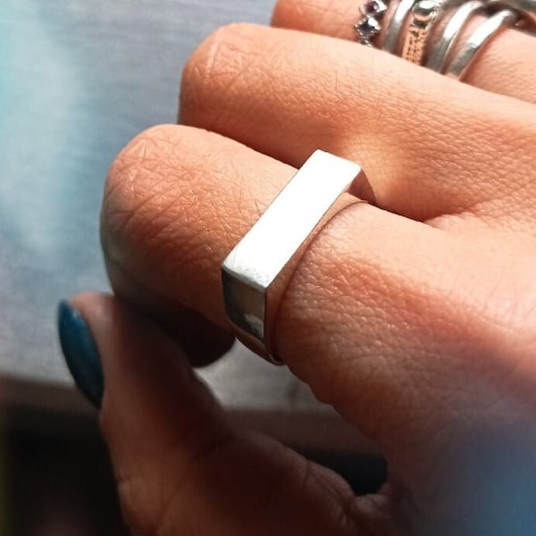 Bar Ring - Etsy