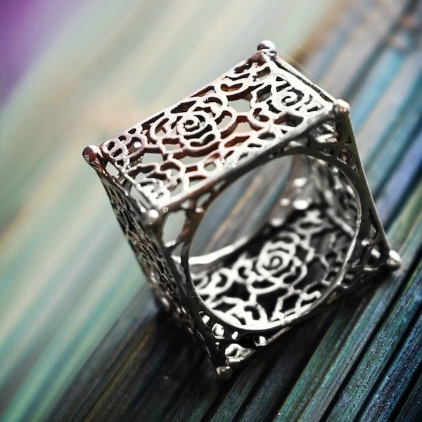 Square Band Ring - Etsy