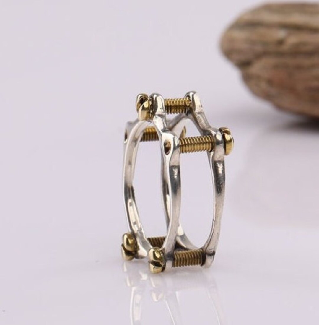 Nut Bolt Ring, Pop Artl Ring, Hexigon Ring, Pop Texture Ring for Men in ...