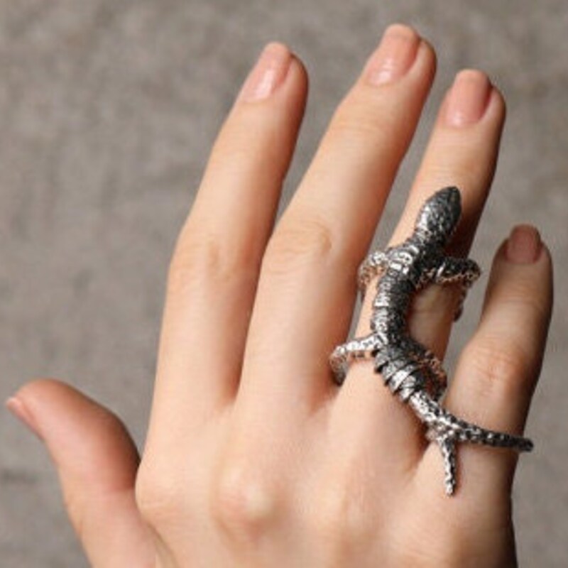 Lizard Ring - Etsy