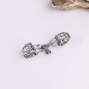 2 Finger Spider Ring, Double Spider Ring, Art Ring, Gorgeous Animal ...