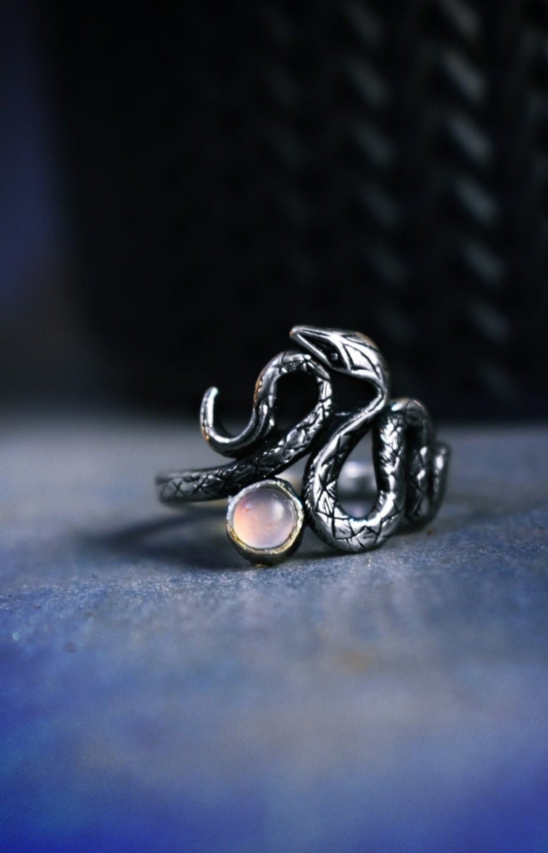 Twisted Snake Ring, Wrapped Snakes Ring, Silver Snake Jewelry - Etsy