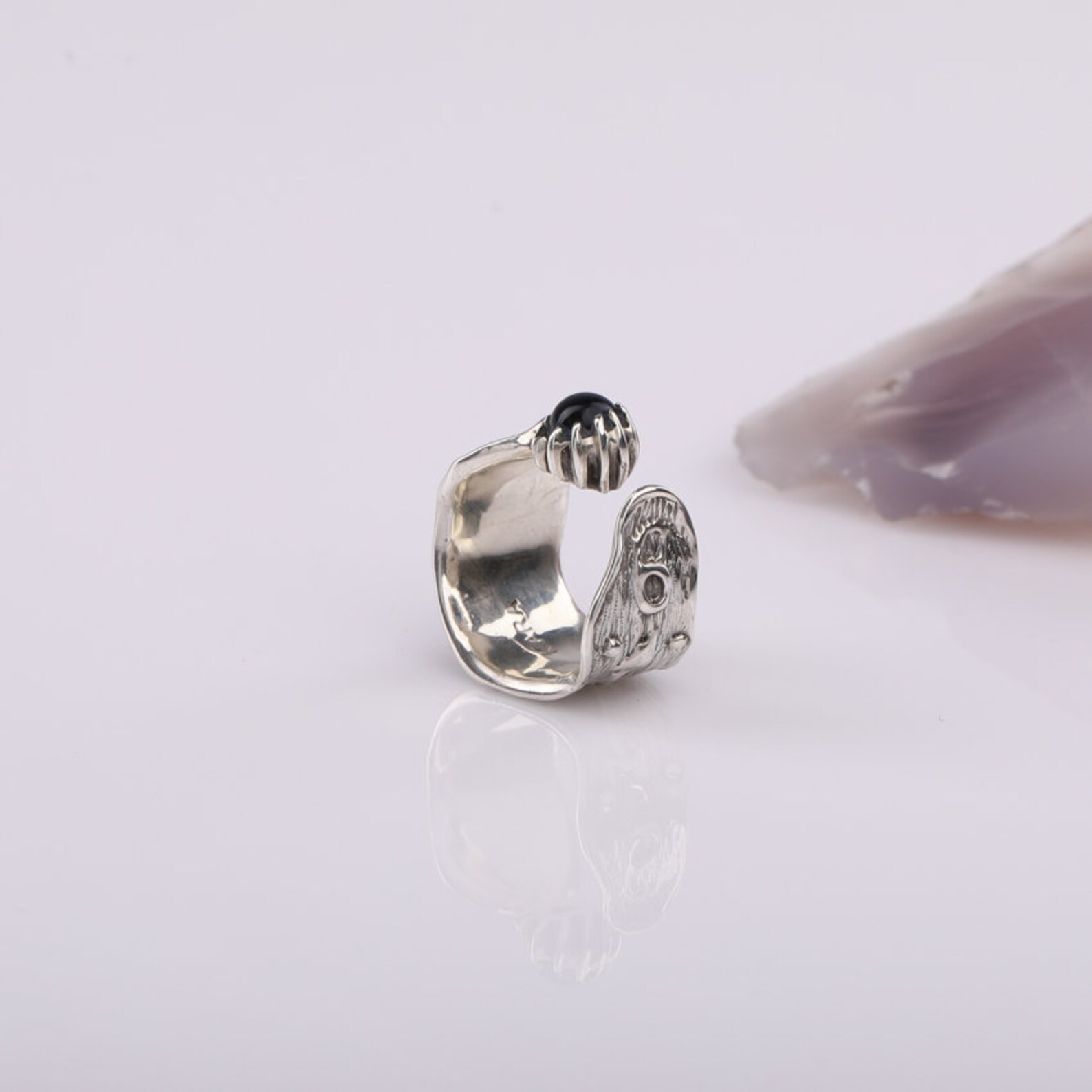 Dali-inspired 925 Sterling Silver Ring Dali Clock Band Ring - Etsy UK