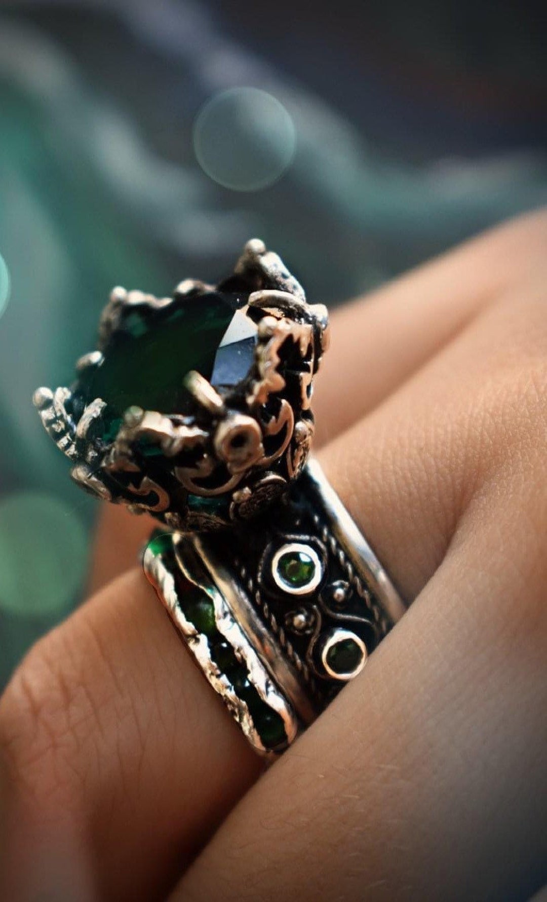 Medieval Vintage Silver Ring, Victorian Gorgeous Ring - Etsy