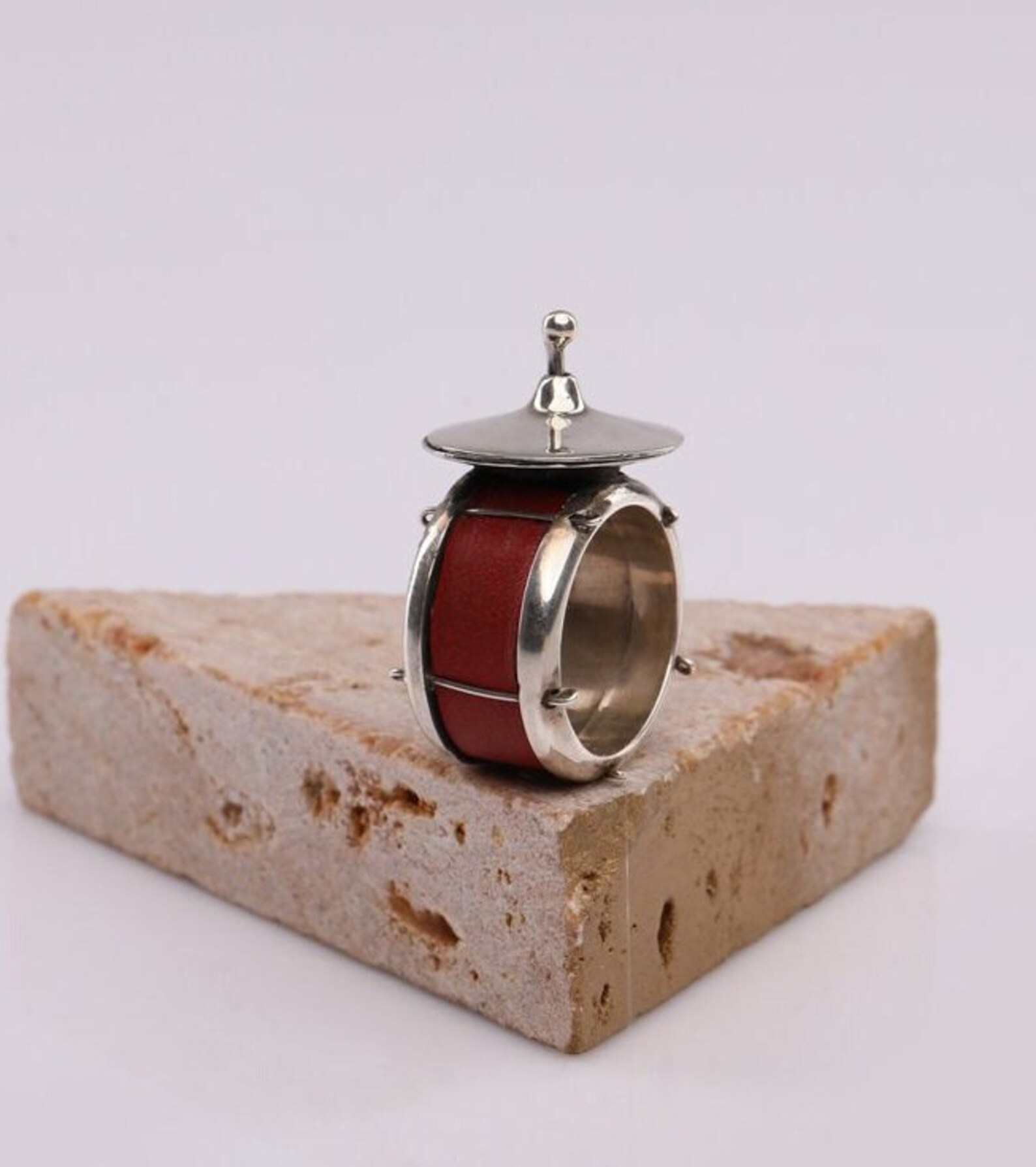 Drum Ring Sterling Silver Drum Ring Drummer Gift Musican - Etsy