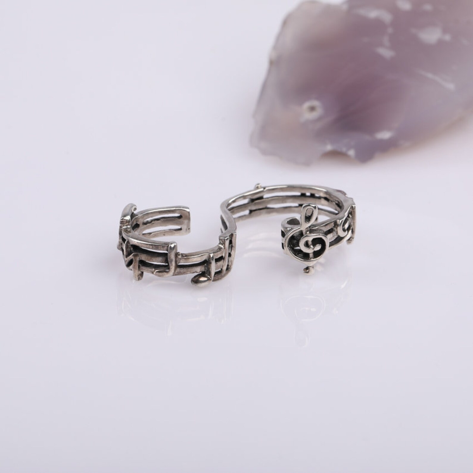 Melody Ring, Note Jewelry, Sterling Silver Music Ring, Musican Gift - Etsy