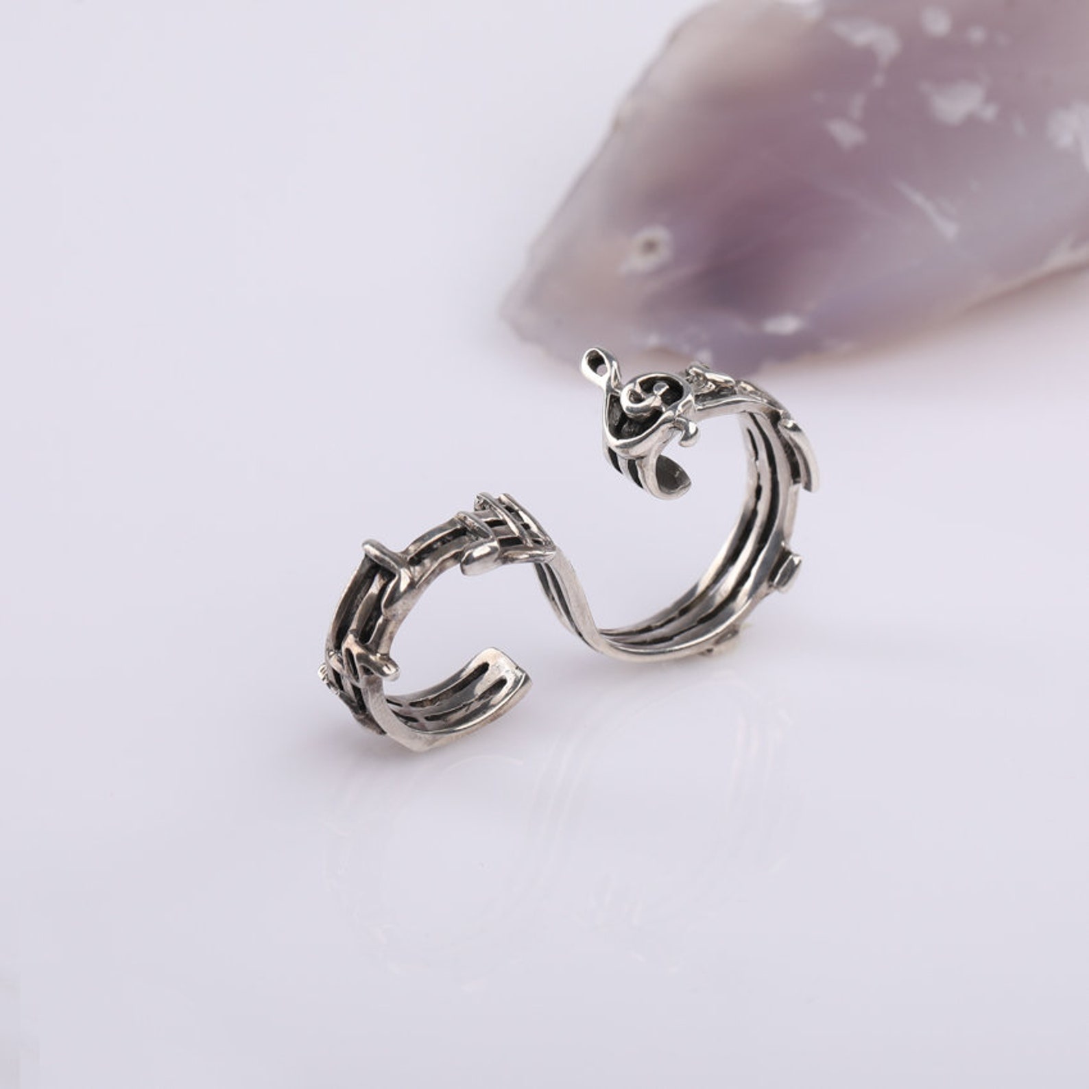 Melody Ring, Note Jewelry, Sterling Silver Music Ring, Musican Gift - Etsy