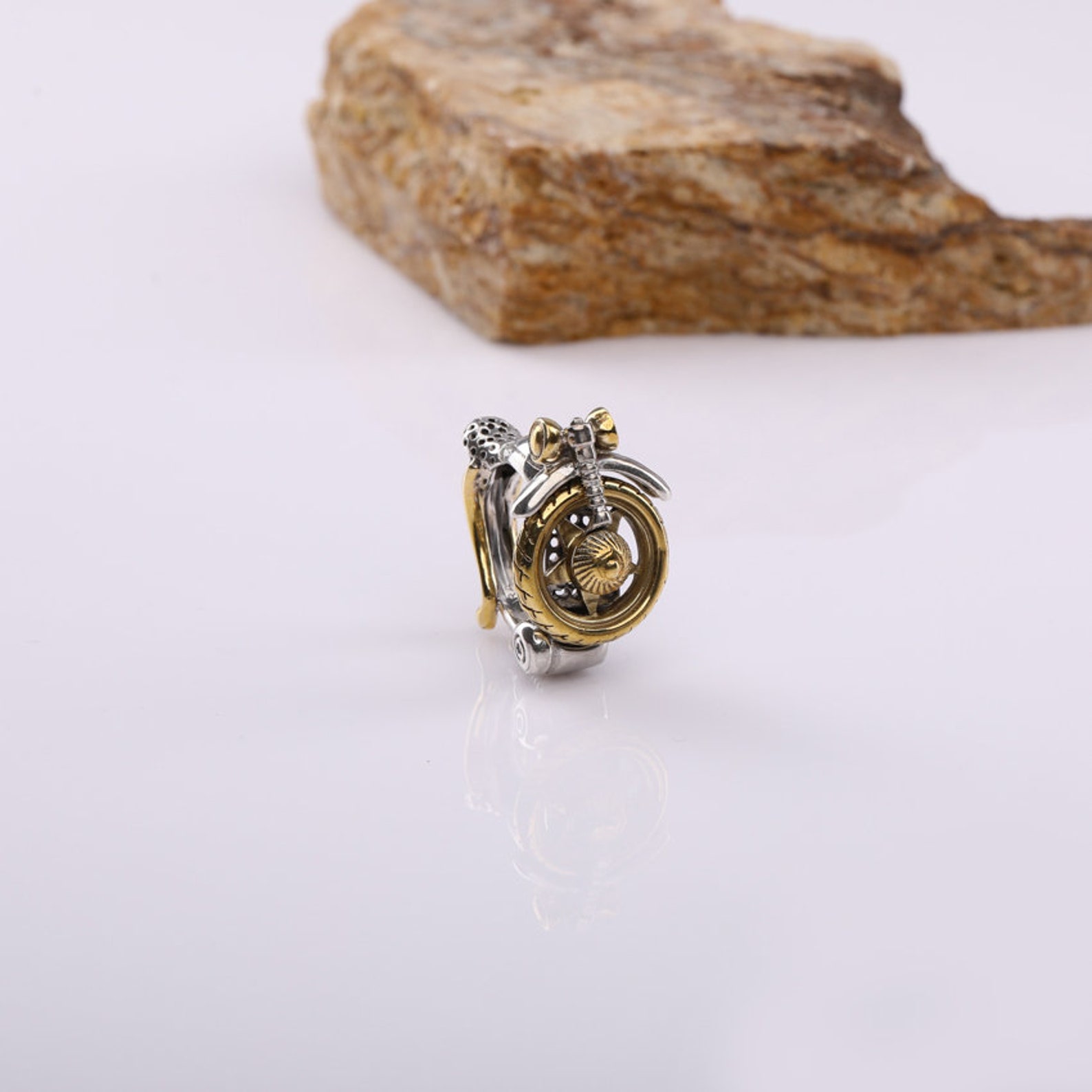 Harley Davidson Motorcycle Ring Biker Ring for Men 925 | Etsy