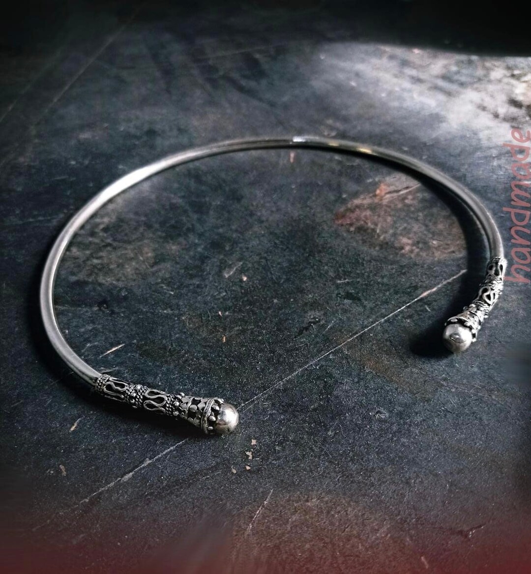 Torque Celtic Choker Pegan Handmade Celtic Choker Front Open - Etsy