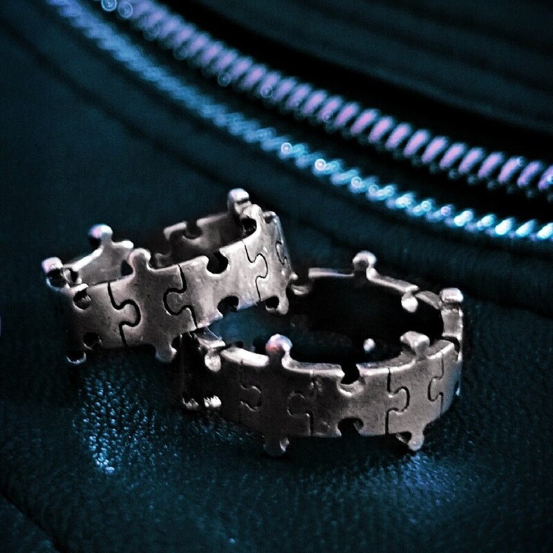 Puzzle Ring Mens - Etsy
