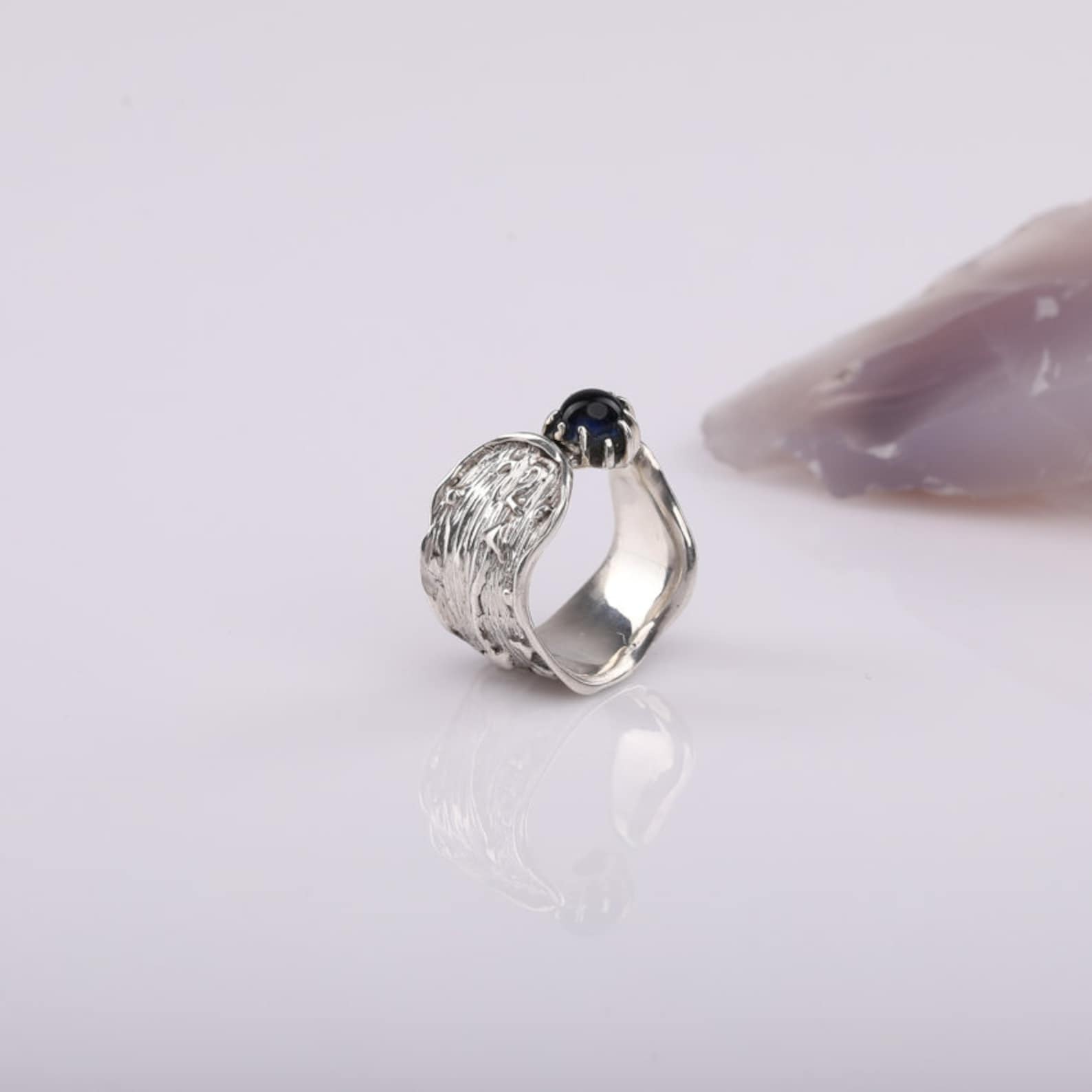 Dali-inspired 925 Sterling Silver Ring Dali Clock Band Ring - Etsy UK