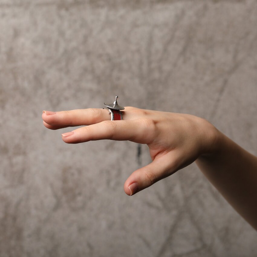 Drum Ring Sterling Silver Drum Ring Drummer Gift Musican - Etsy