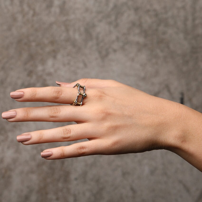 Nut Bolt Ring Pop Artl Ring Hexigon Ring Pop Texture Ring - Etsy