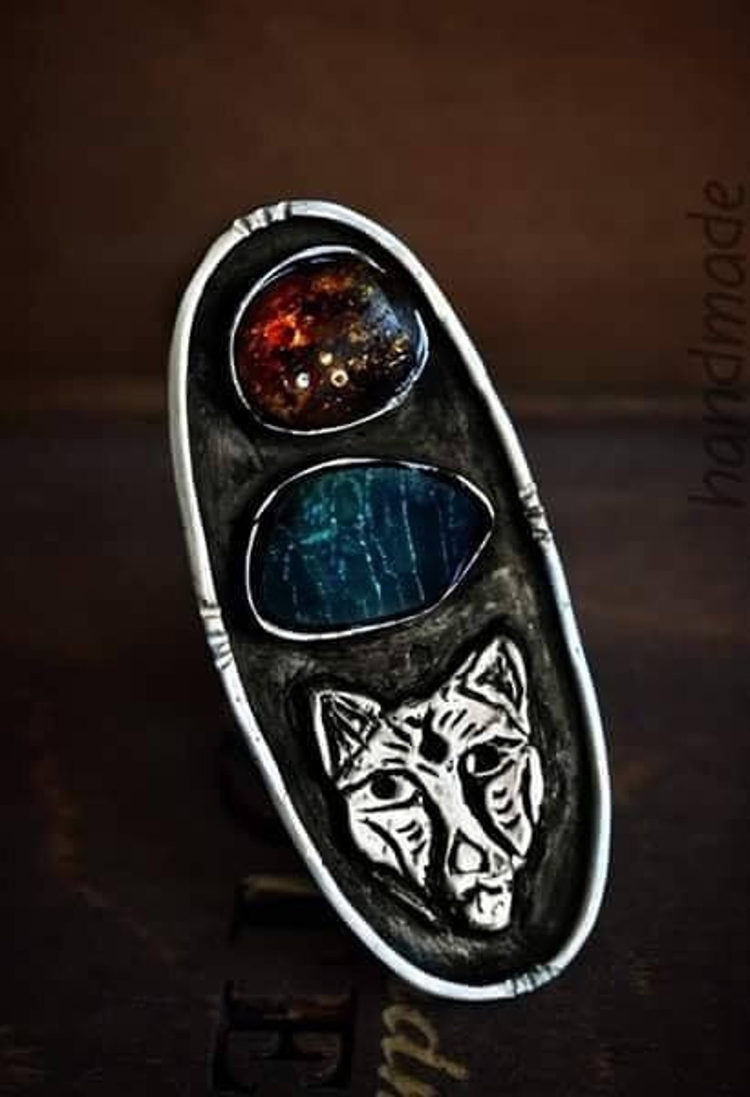 Egyptian Cat Large Ring, Huge Bastet Ring - Etsy