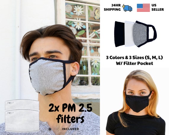 Reusable Cotton Face Mask Washable with Ergonomic DesignNose | Etsy