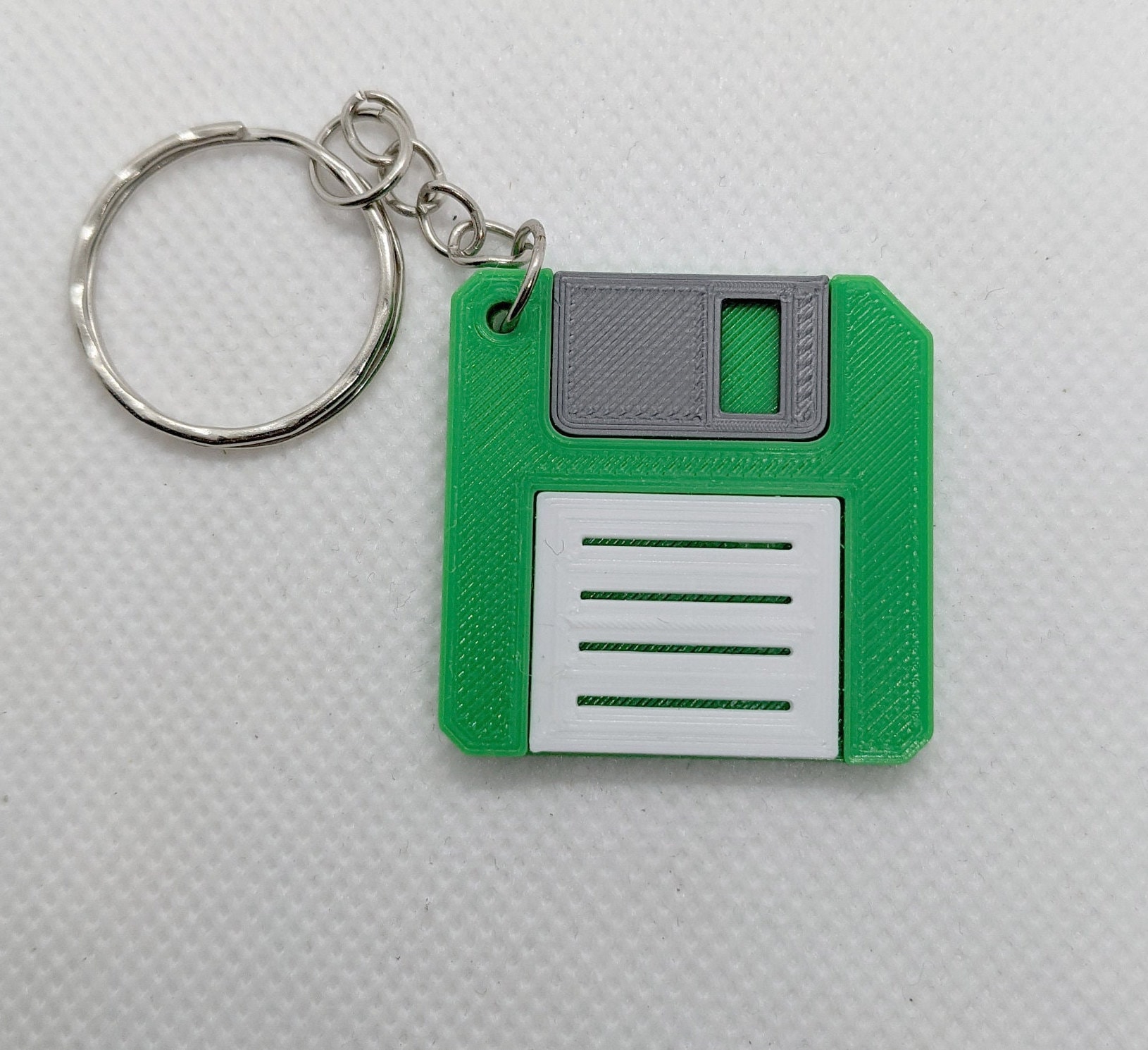 Floppy Disk Keychain 3D Printed Multiple Colors Novelty | Etsy