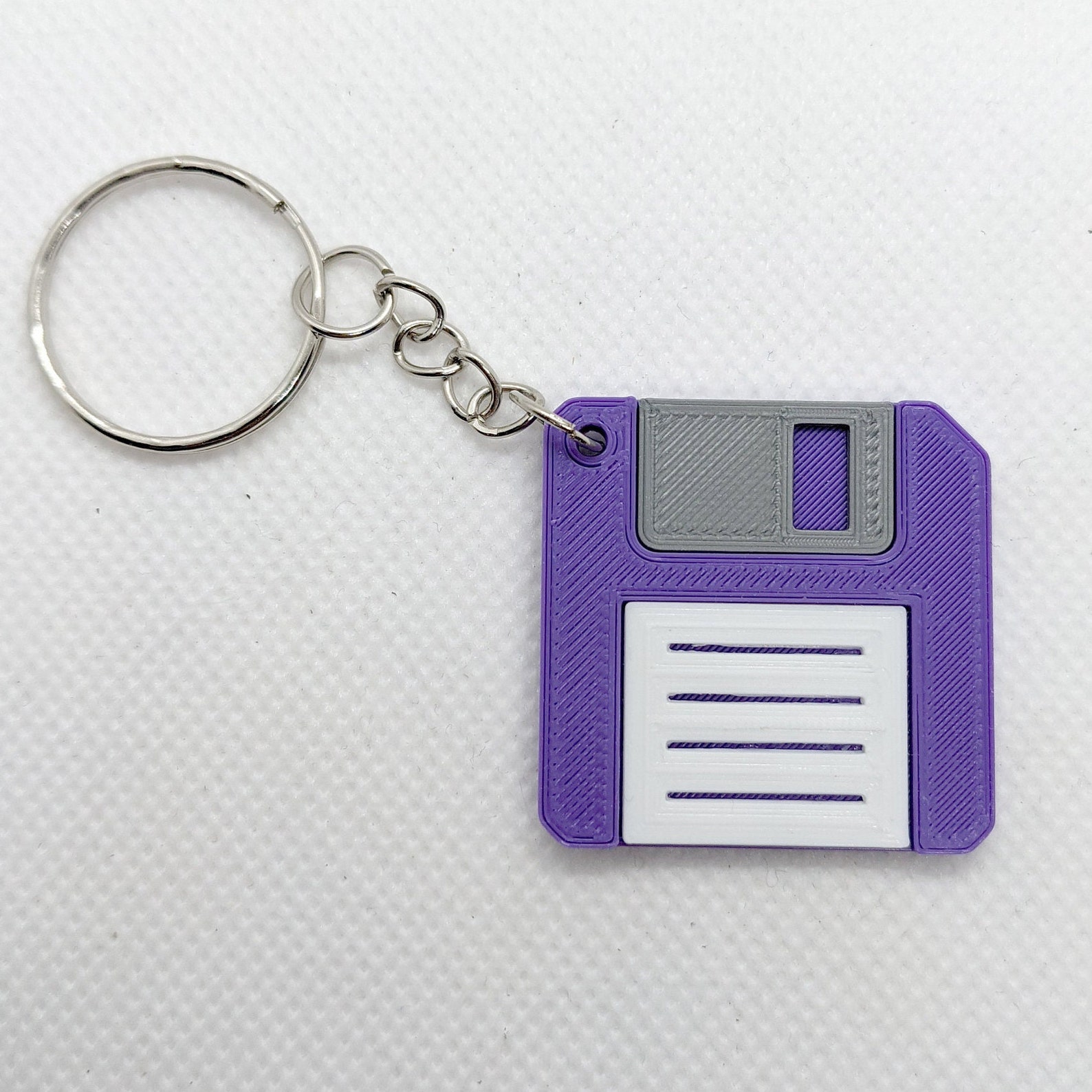 Floppy Disk Keychain 3D Printed Multiple Colors Novelty | Etsy