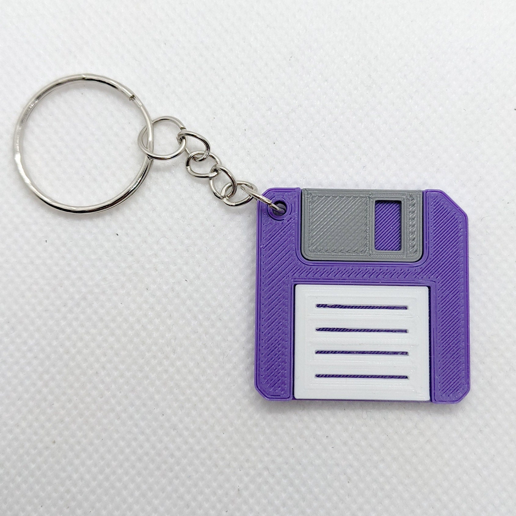 Floppy Disk Keychain 3D Printed Multiple Colors Novelty | Etsy