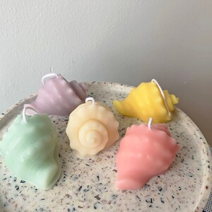 Conch Shell Shape Candle Kawaii Candle Home Decor Candle - Etsy