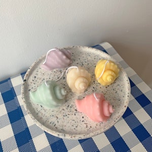 Conch Shell Shape Candle Kawaii Candle Home Decor Candle - Etsy