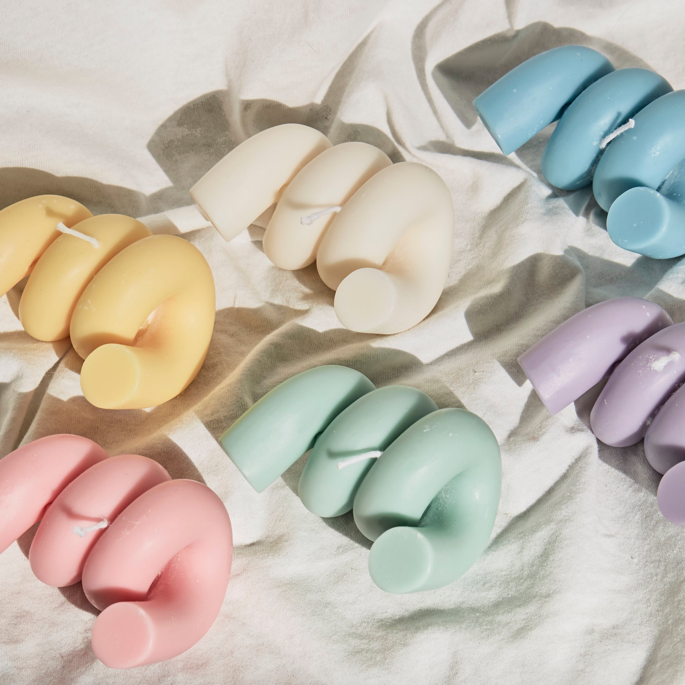 Coil Shaped Soy Wax Candle Screw Candle Bubble Candle Hand - Etsy