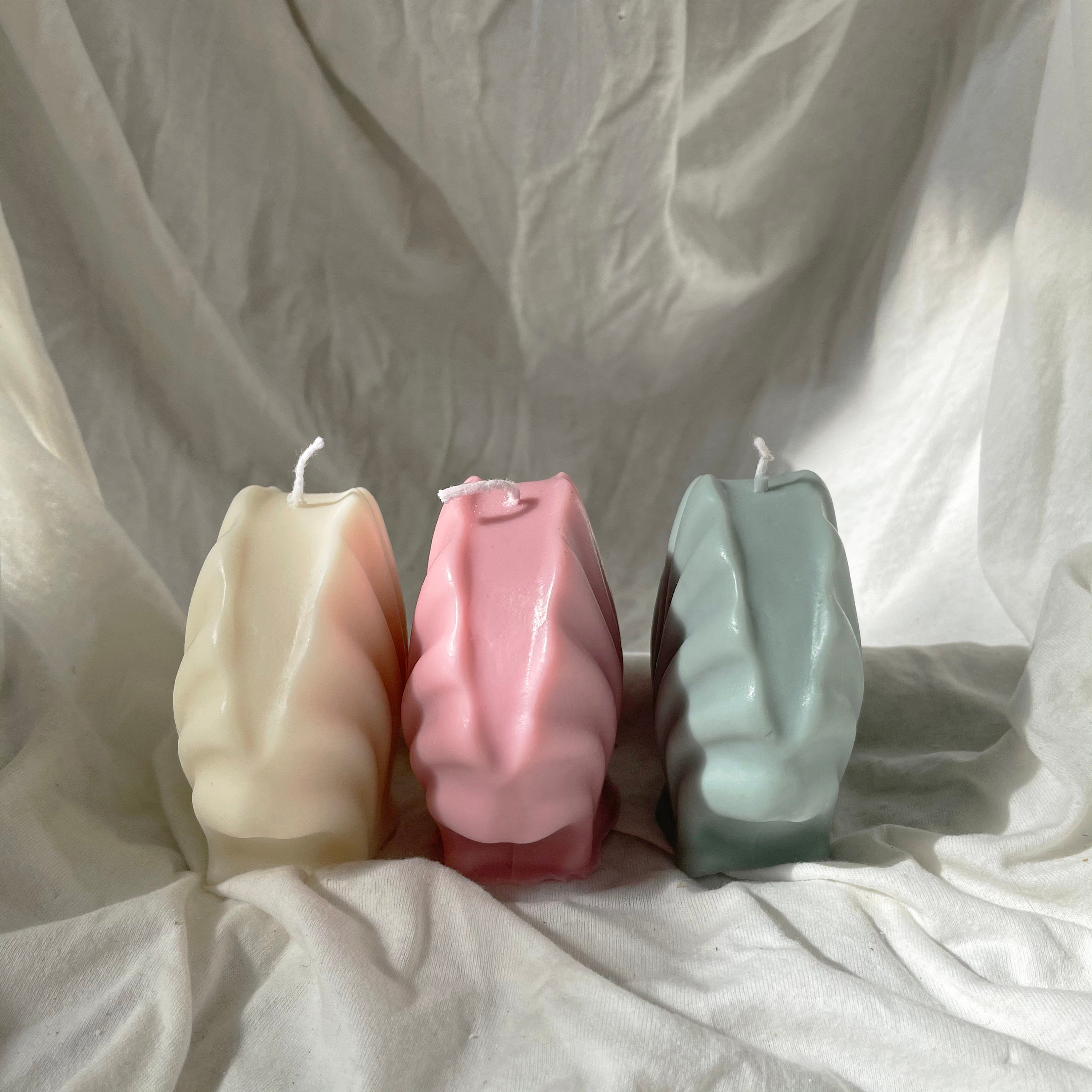 Scallop candle Shell shaped soy wax candle Shell candle | Etsy
