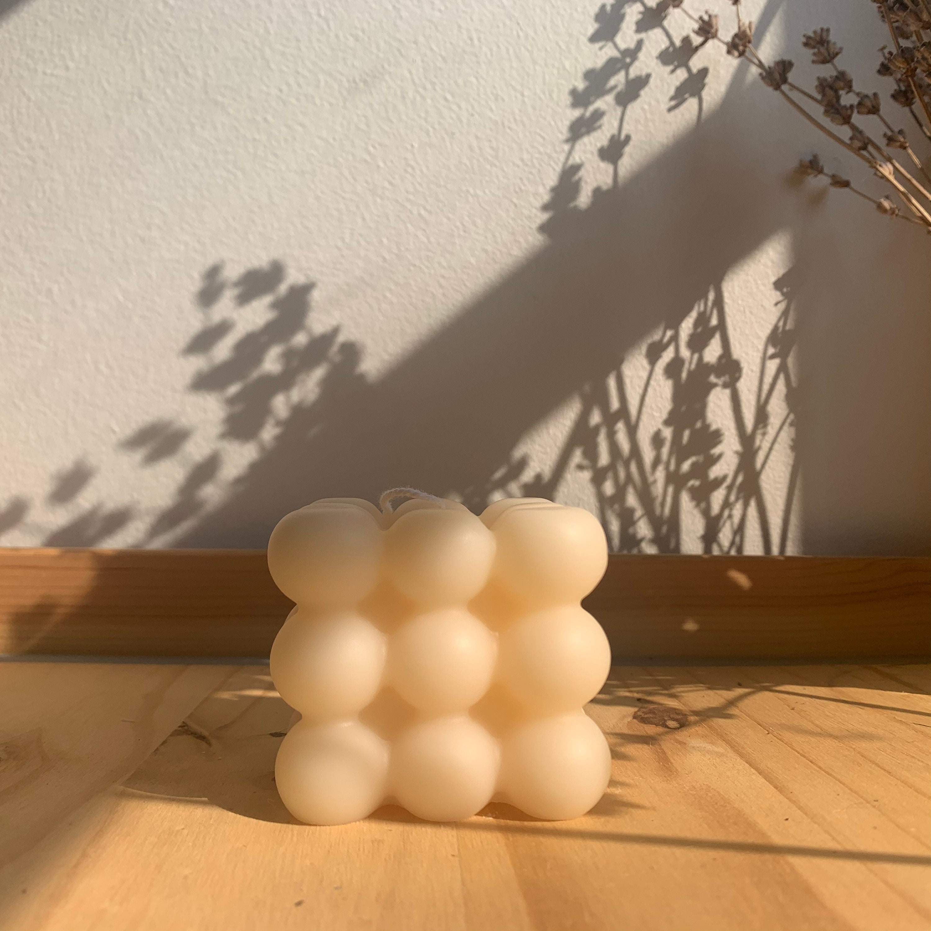 Bubble Candle Geometric Cube Shape Candle Kawaii Candle | Etsy