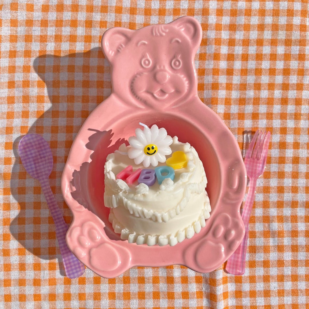 Custom Cake Shaped Candle, Personalized Candle, Soy Wax Candle ...