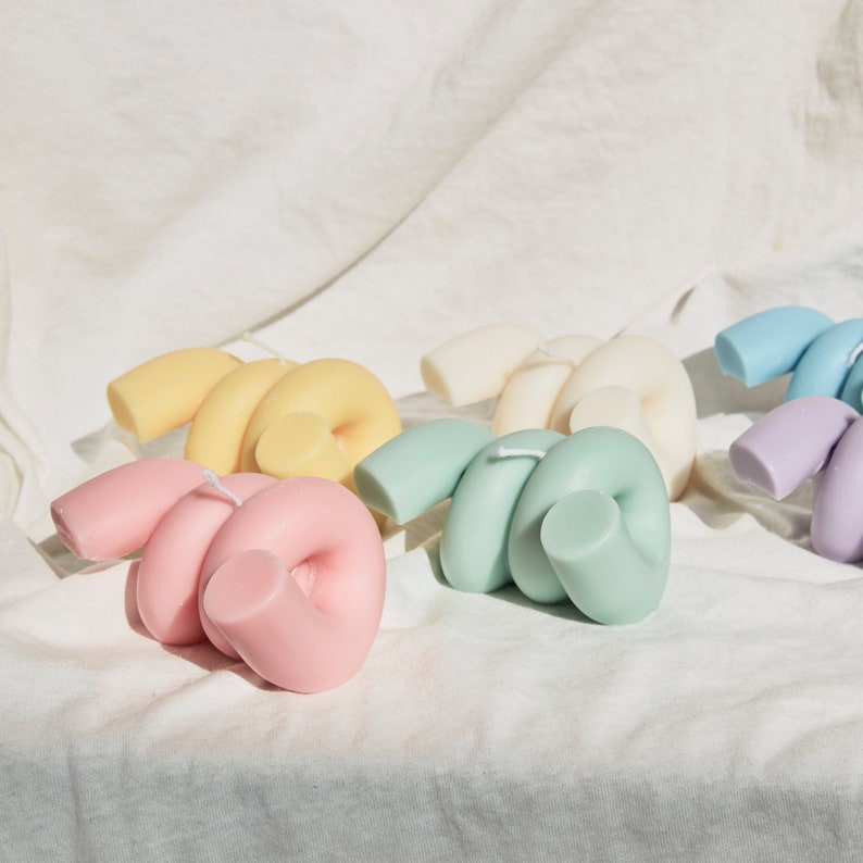 Coil Shaped Soy Wax Candle Screw Candle Bubble Candle Hand | Etsy