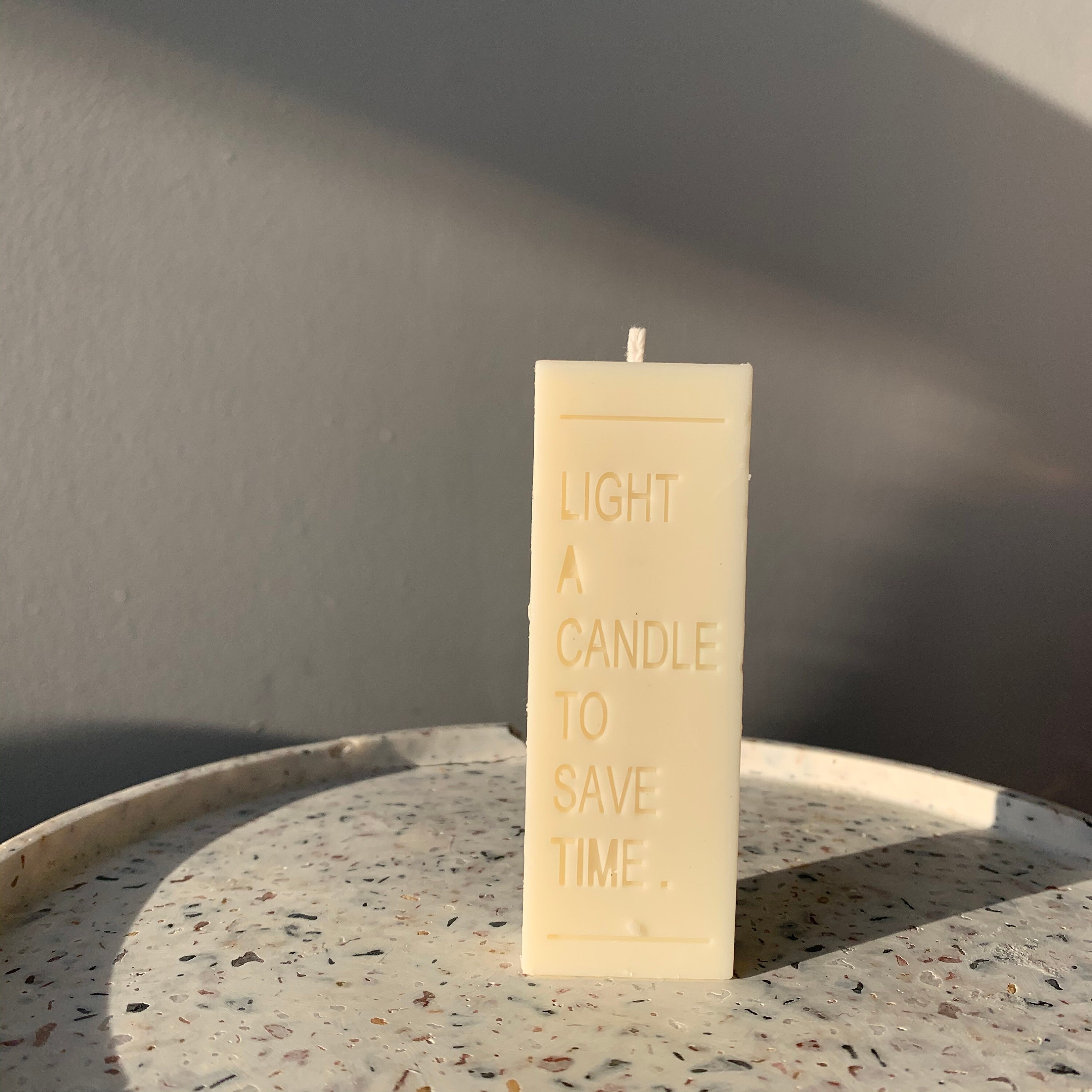 Rectangle Letter Candle light a Candle to Save - Etsy
