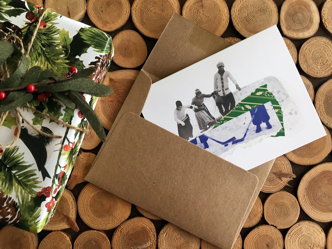 Greeting Card, Retro Birthday Card, Vintage Wish Card, Hockey Wish Card ...