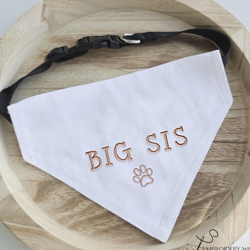 Big Sister Name Bandana - Etsy